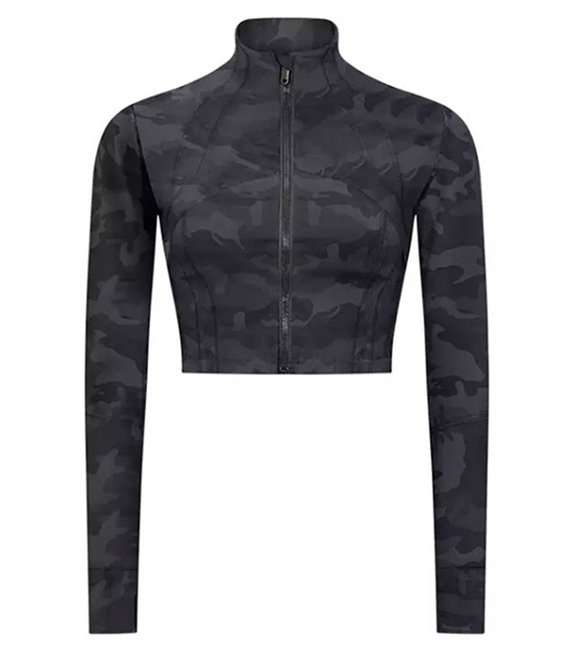 Briana Women's Zip Up Cropped Jacket - Koppla Active Wear